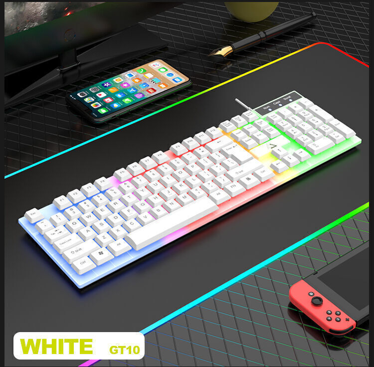 Factory Oem/ready-to-go Wired Gaming Keyboard And Mouse, Rainbow ...