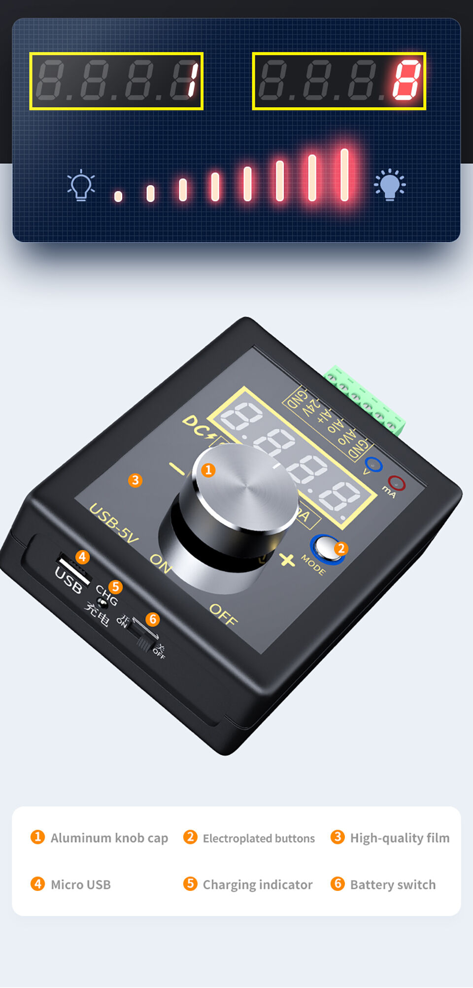Buy Wholesale China Digital 4-20ma 0-10v Voltage Signal Generator 0 ...