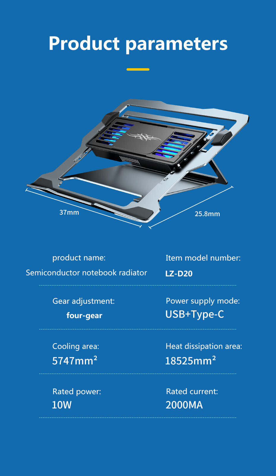 Buy Wholesale China Semiconductor Cooling Laptop Stand,desktop Tablet ...