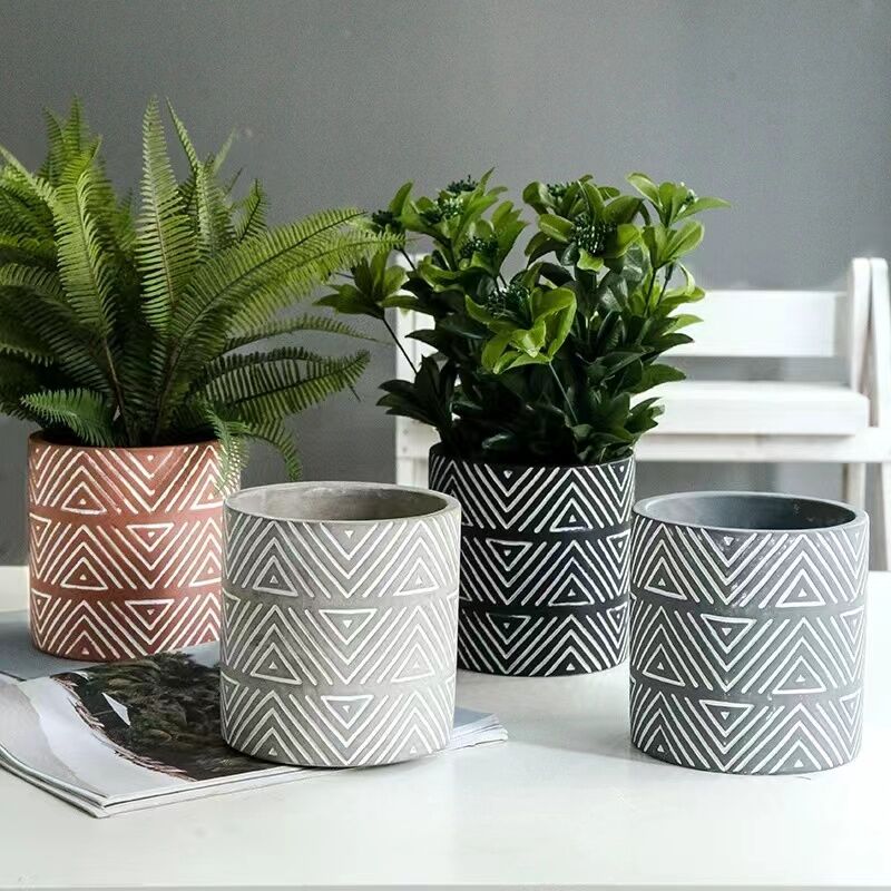 Buy Wholesale China Cement Flower Pot Home Balcony Succulent Flower Pot ...
