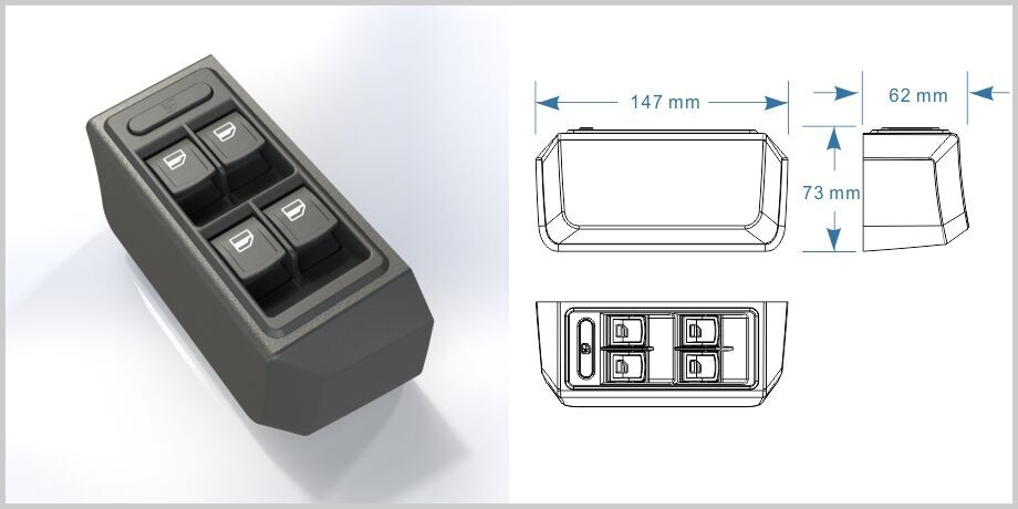 Buy Wholesale Hong Kong SAR New Universal 4-doors Power Window Kit ...