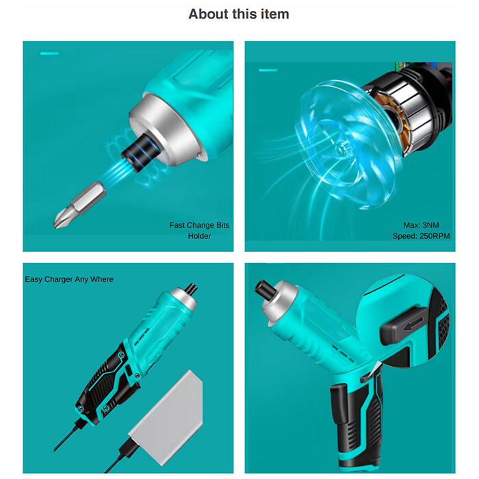 Mini Electric Screwdriver Small Portable Cordless Powered Screw Driver ...