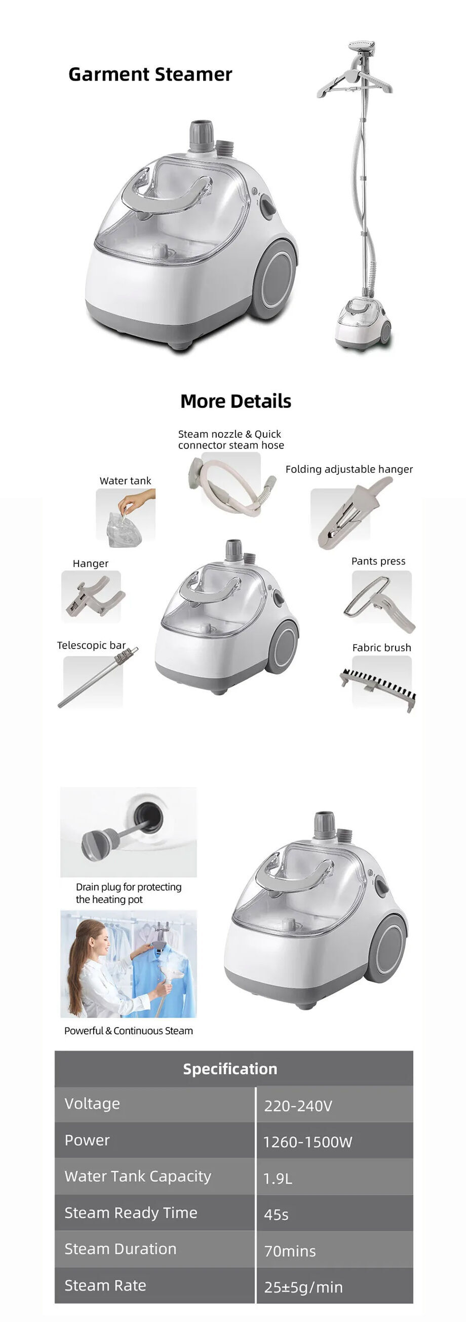 Buy Wholesale China New Arrival Upright Garment Steamer Laundry ...