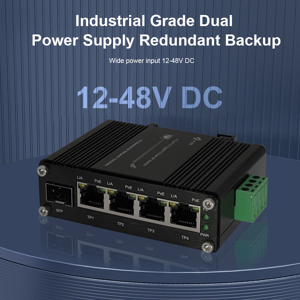 Buy Wholesale China Mini Industrial Poe Switch 4 Port 10/100/1000t 802.3at + 1-port 100/1000x ...