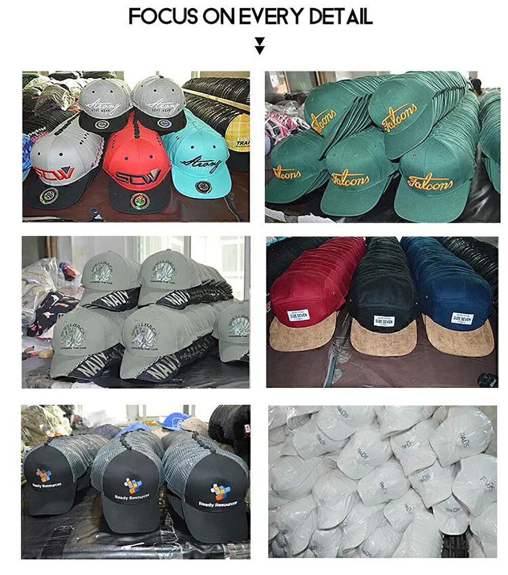 Custom 5 Panel Private Label Two Tone Baseball Cap Embroidery Logo ...