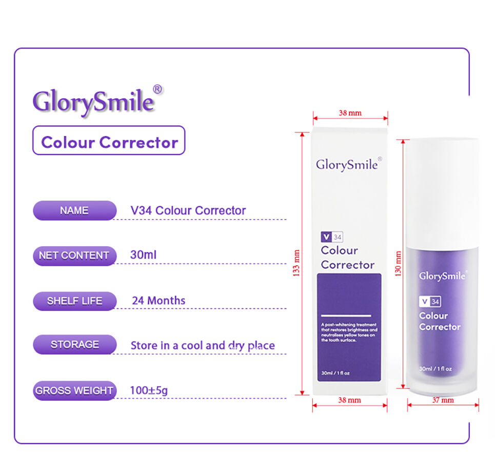 Buy Wholesale China Cheap V34 Colour Corrector Purple Toothpaste For ...