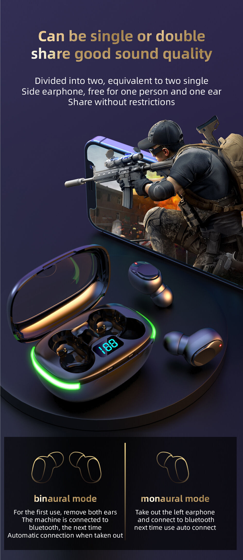 Buy Wholesale China Cheapest Oem Customized Tws Wireless Bluetooth ...