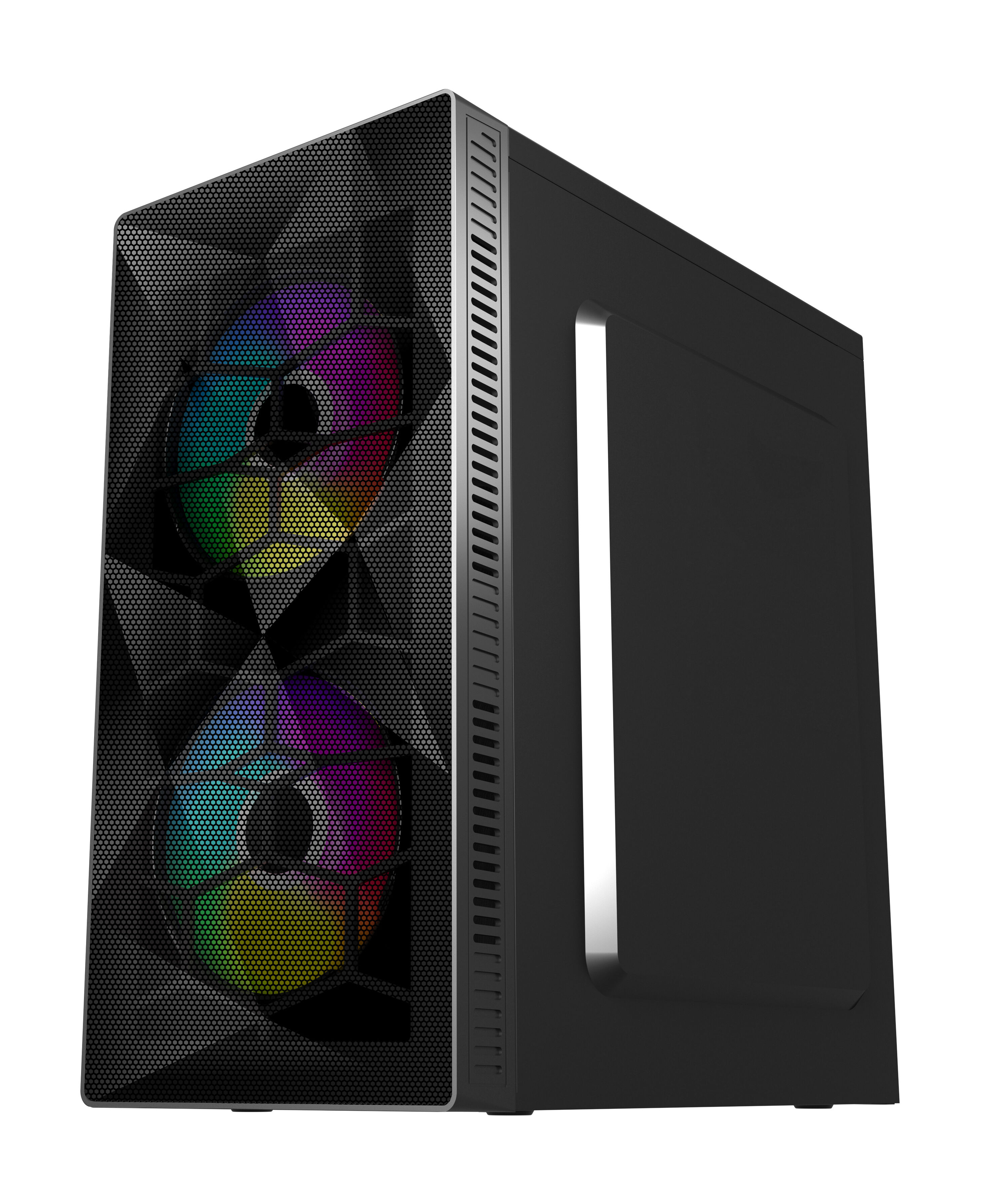 Glass/acrylic/metal Side Panel Mesh Front Panel Gaming Micro Atx Case ...