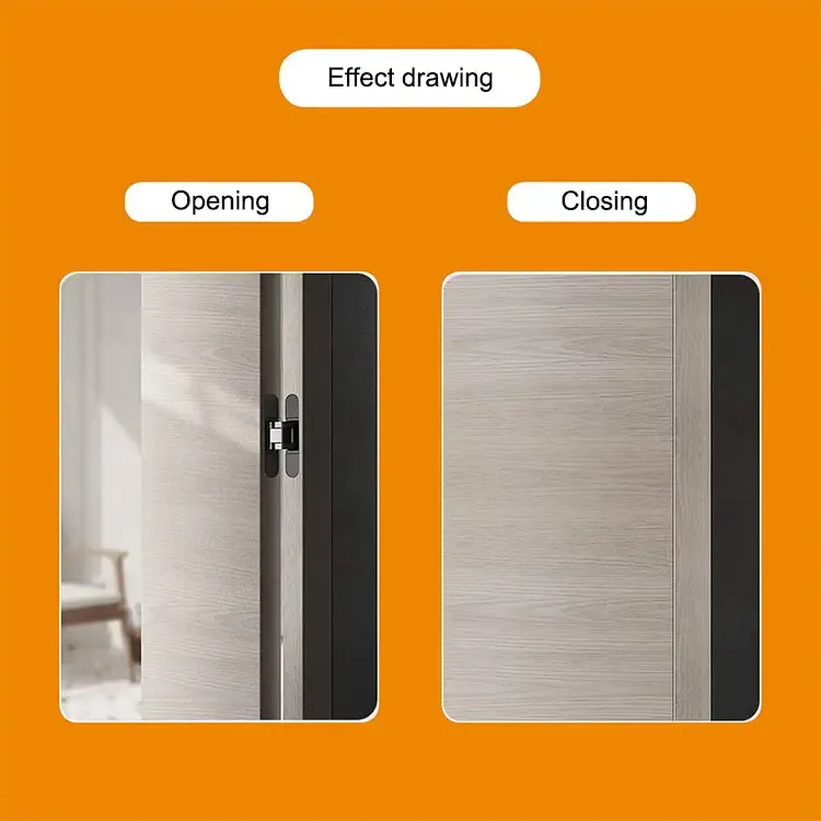 40kg/60kg/80kg Wooden Flush Doors Invisible Hinge 180 Degree Zinc Alloy ...