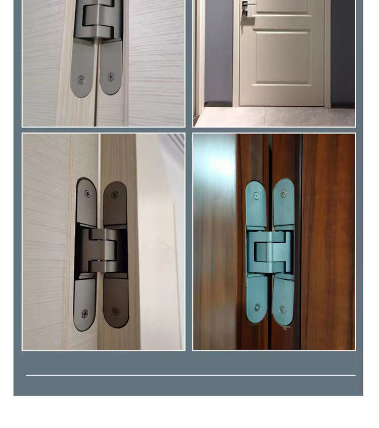 40kg/60kg/80kg Wooden Flush Doors Invisible Hinge 180 Degree Zinc Alloy ...