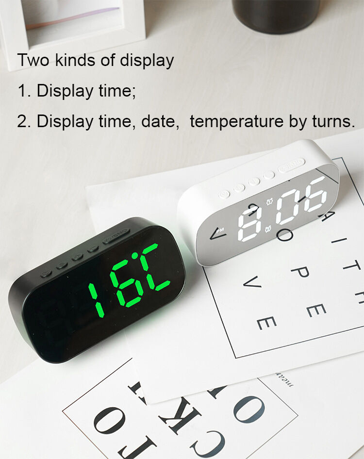 New Arrival Brightness Adjustable Display Temperature Date Time Bedside ...