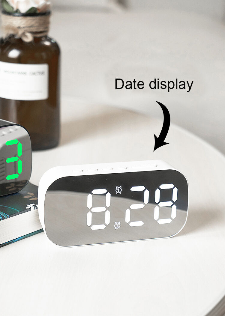 New Arrival Brightness Adjustable Display Temperature Date Time Bedside ...