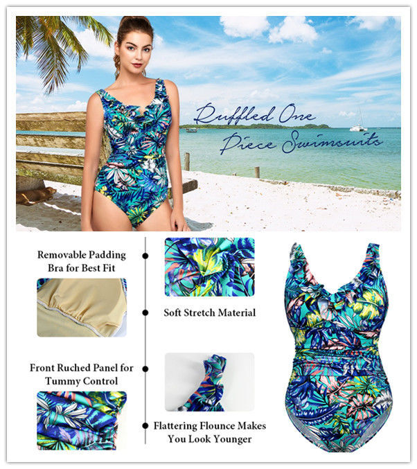 Oem Women's Halter Bikinis, One Piece, Tummy Control Bathing Suits ...