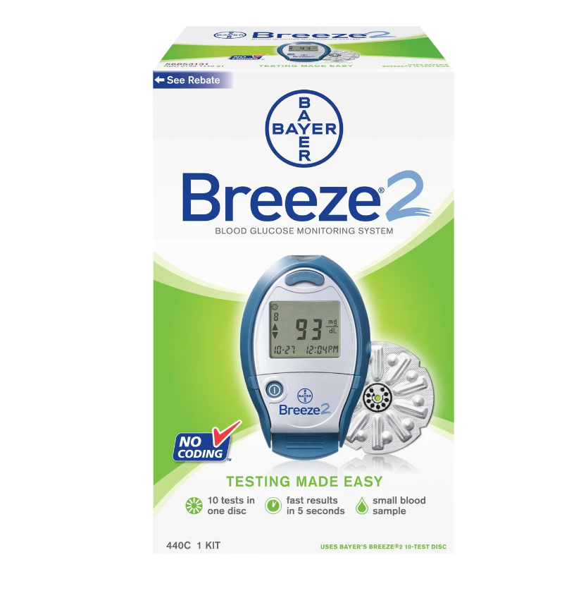 Buy Wholesale Turkey Bayer Breeze 2 Blood Glucose Test Strips & Bayer ...