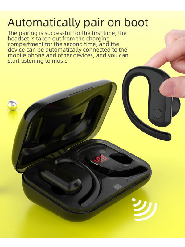 Buy Wholesale China Ear-hook Stereo Tws Earbuds Wireless Sport Earbuds ...