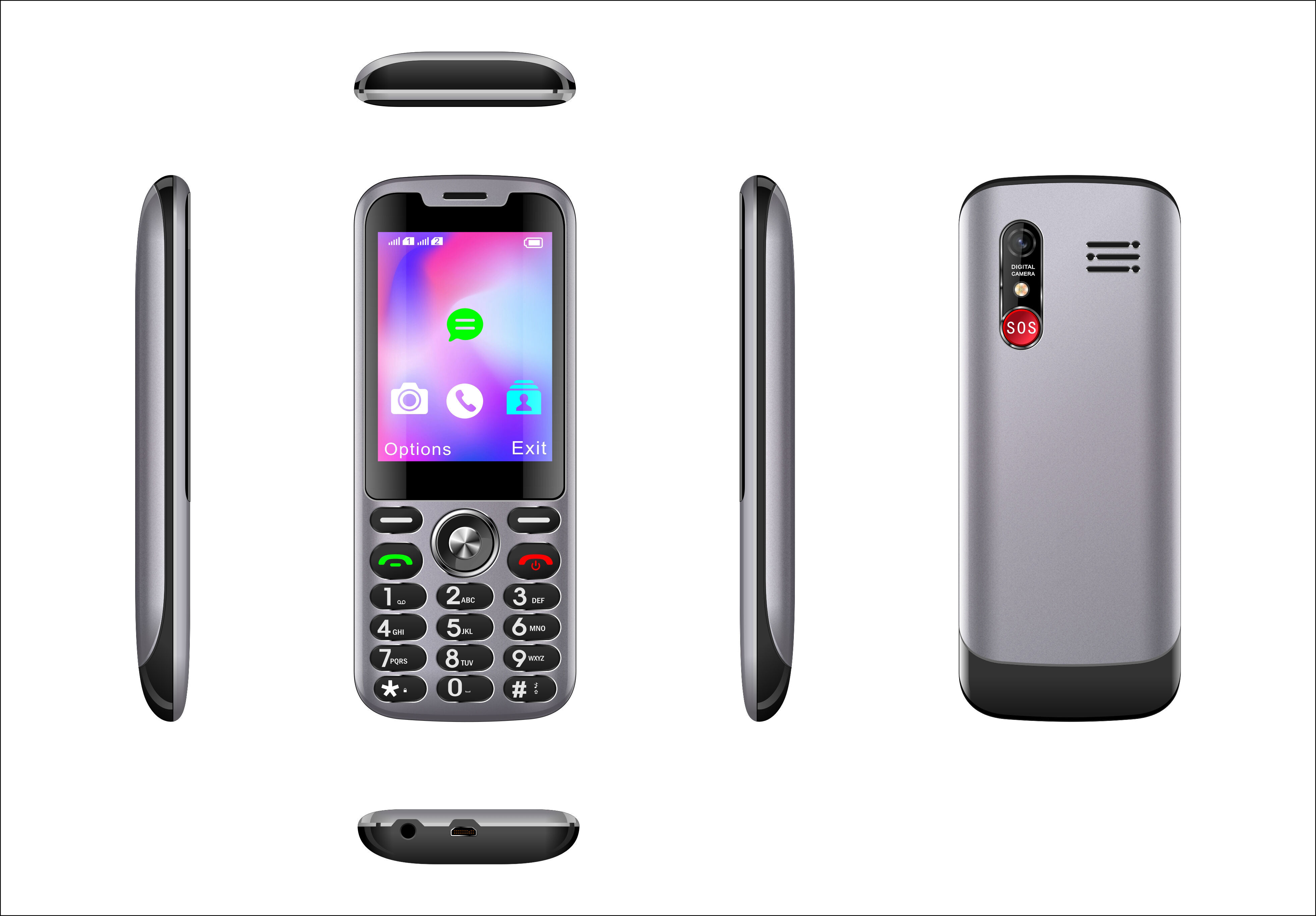 Buy Wholesale China 2.8 Inch Non-touch 4g Basic Gsm Feature Phone With ...