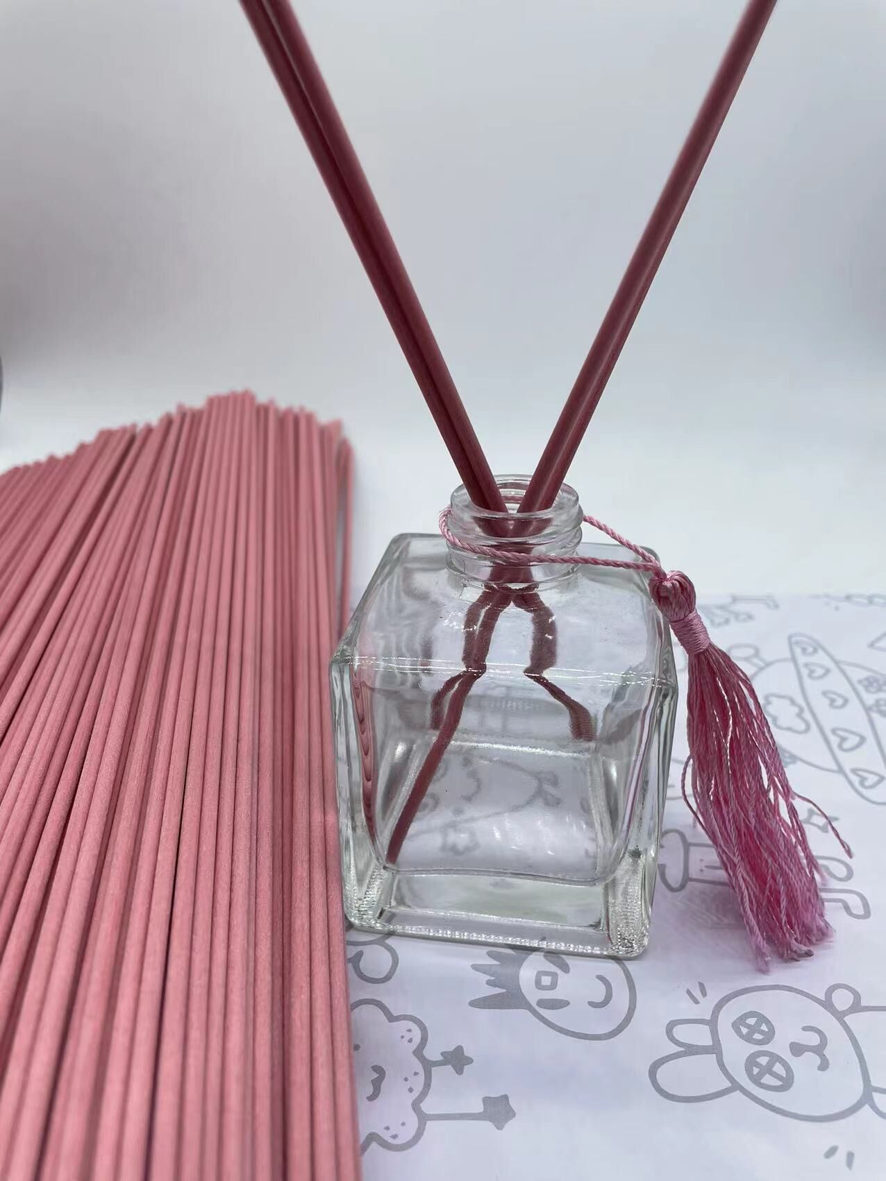 Buy Wholesale China Luxury Reed Diffuser Dark Pink Fiber Stick No Fire ...