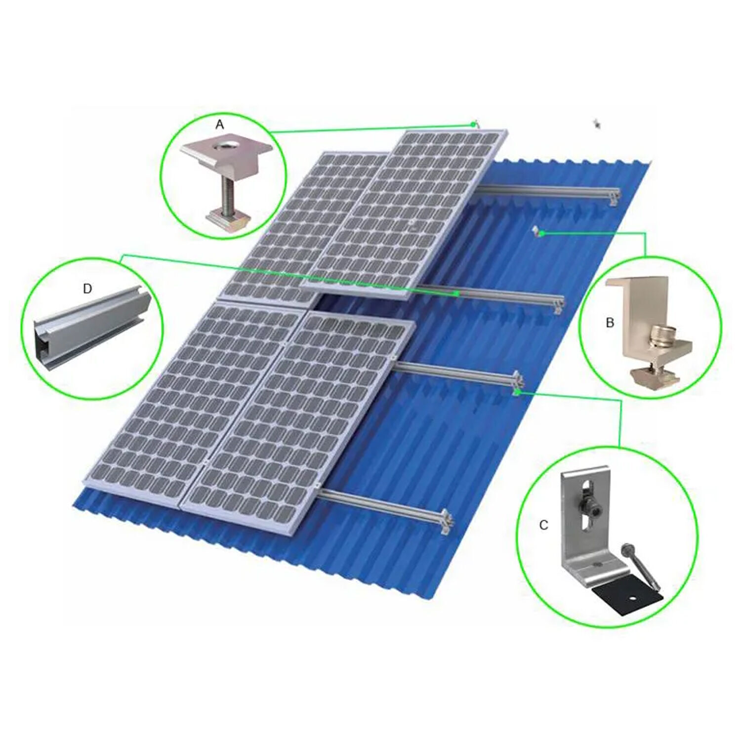 Buy Wholesale China Sell No Penetration Roof Solar Panel Mounting ...