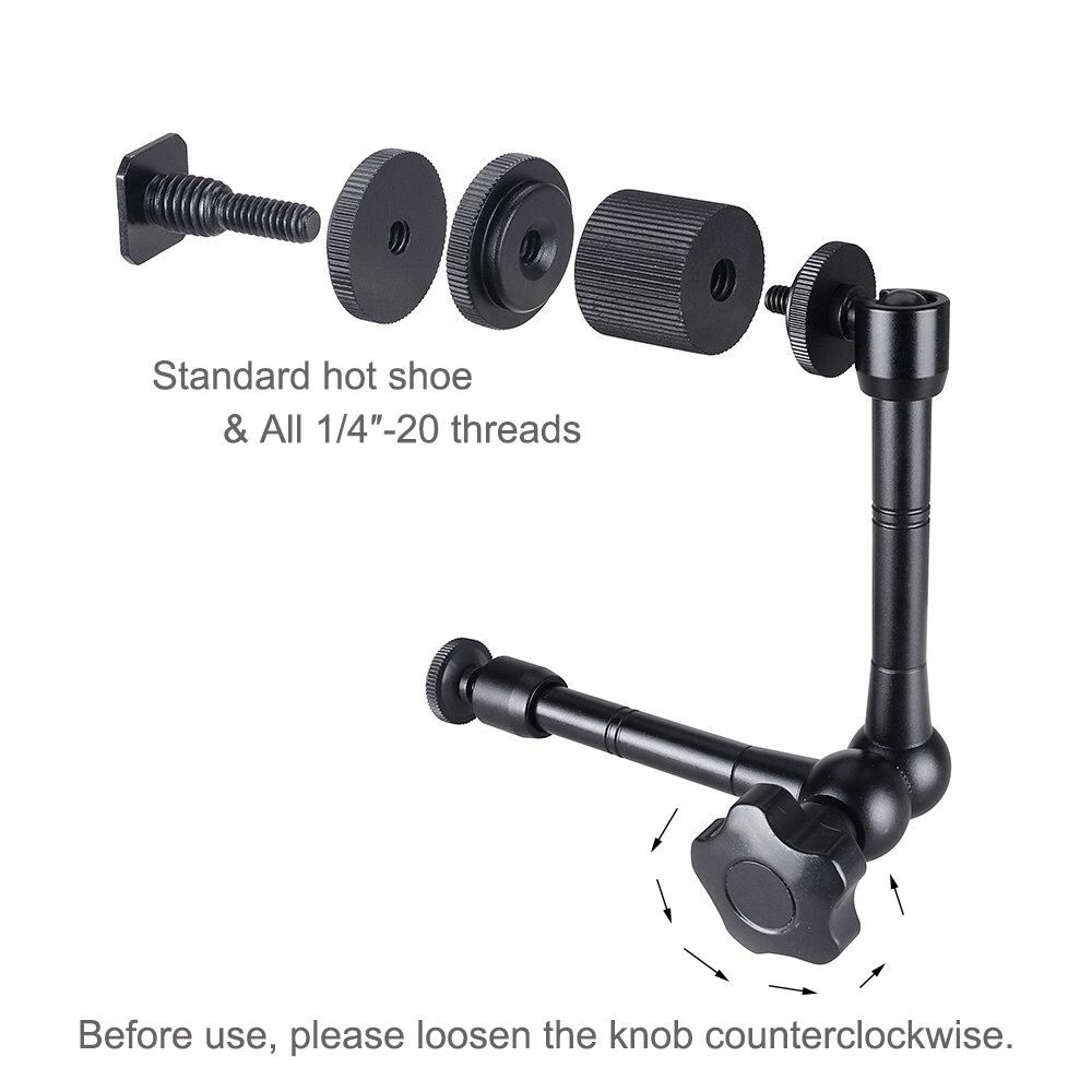 11inch Metal Articulating Magic Arm Super Clamp Holder Stand For Dslr ...