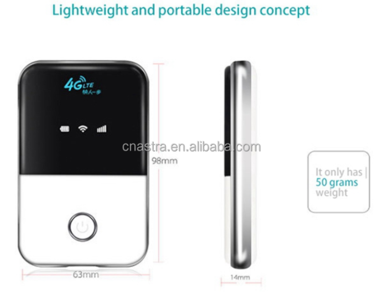 4g Lte Pocket Wifi Router Car Mobile Wifi Hotspot Wireless Broadband ...