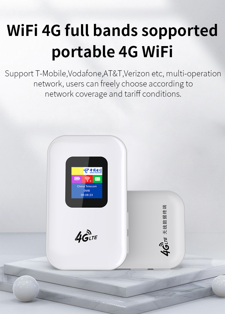 Portable 4g Lte Wifi Router 150mbps Mobile Broadband Hotspot Sim Unlocked Wifi Modem 2.4g Cpe ...