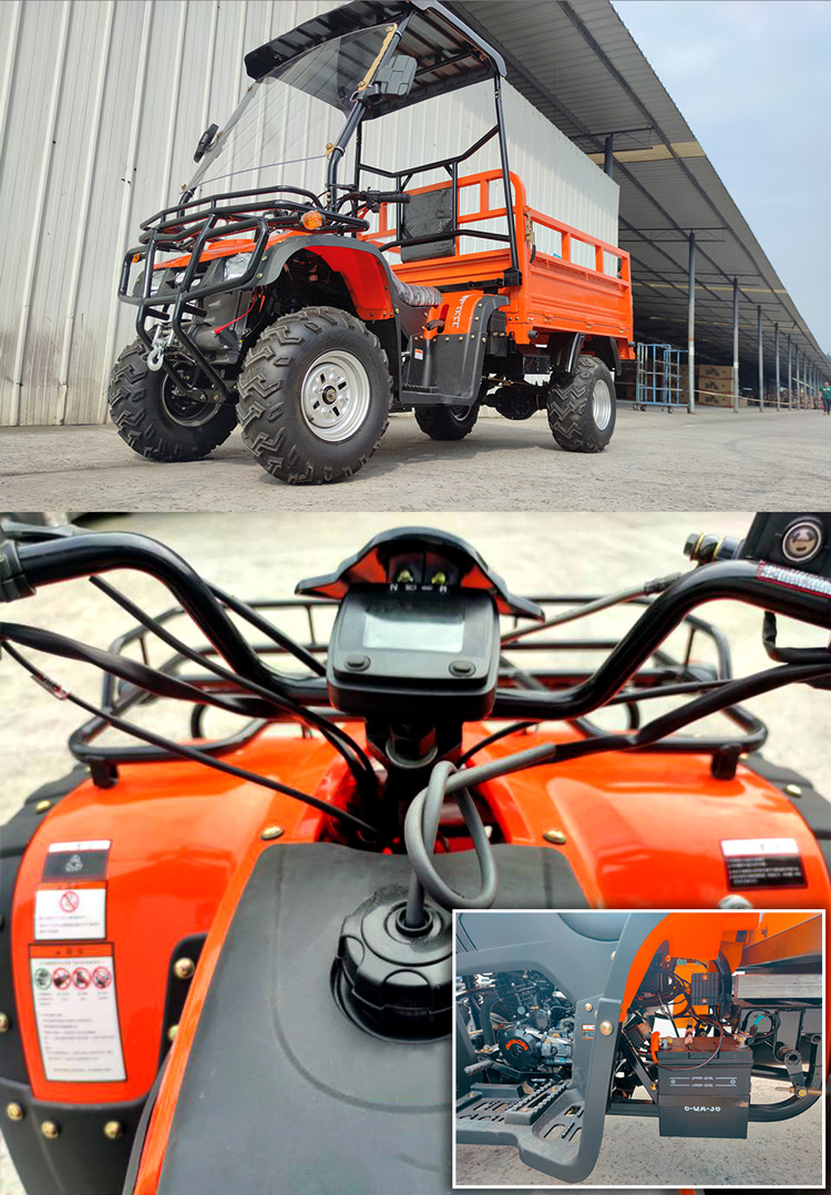 New Type 275cc Farm Atv For Adults High Quality Water Cooled 4x4 Shaft ...