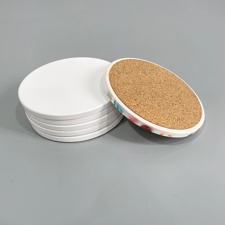 Buy Wholesale China Blank Ceramic Coasters White Matte Absorbent ...