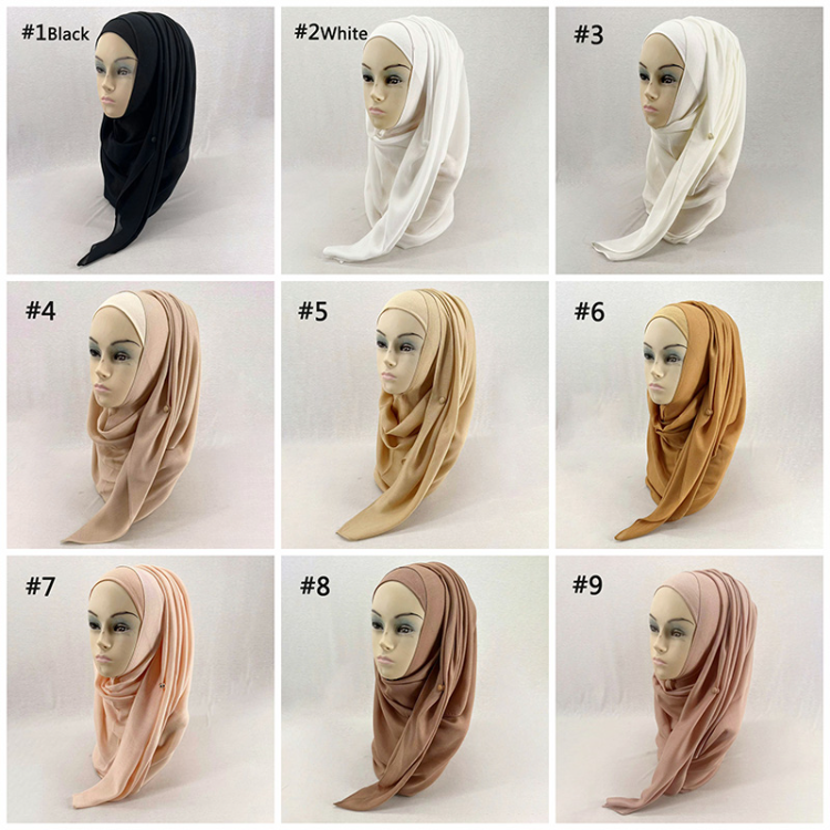 Best Selling Beautiful Color Modal Viscose Hijab Good Fabric Bamboo ...