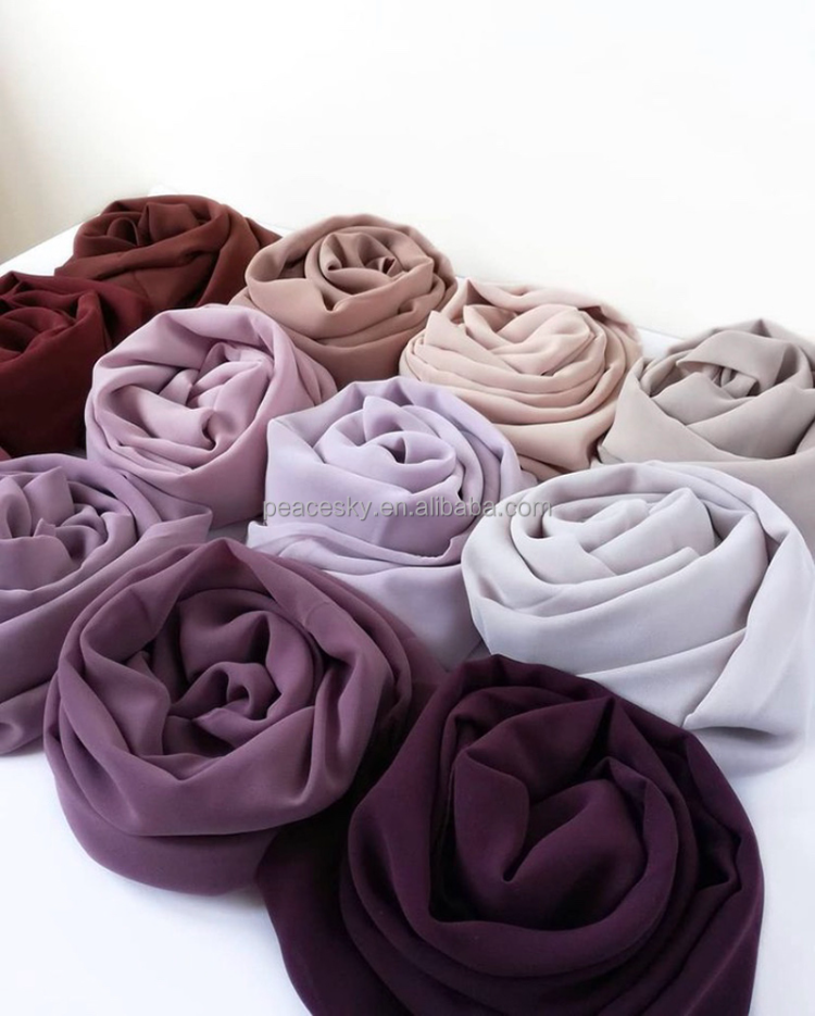 Buy Wholesale China Gift Box Muslim Printed Chiffon Hijab Scarf Arab ...