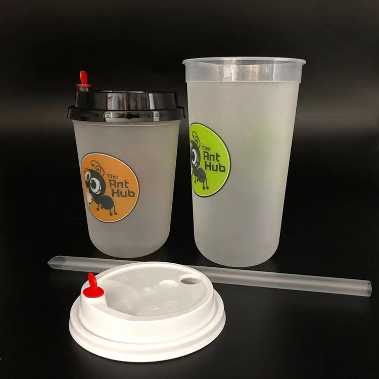 Buy Wholesale China Wholesale Matt 360 Ml 500 Ml 700 Ml U Shape Plastic Bubble Tea Cup Pp ...