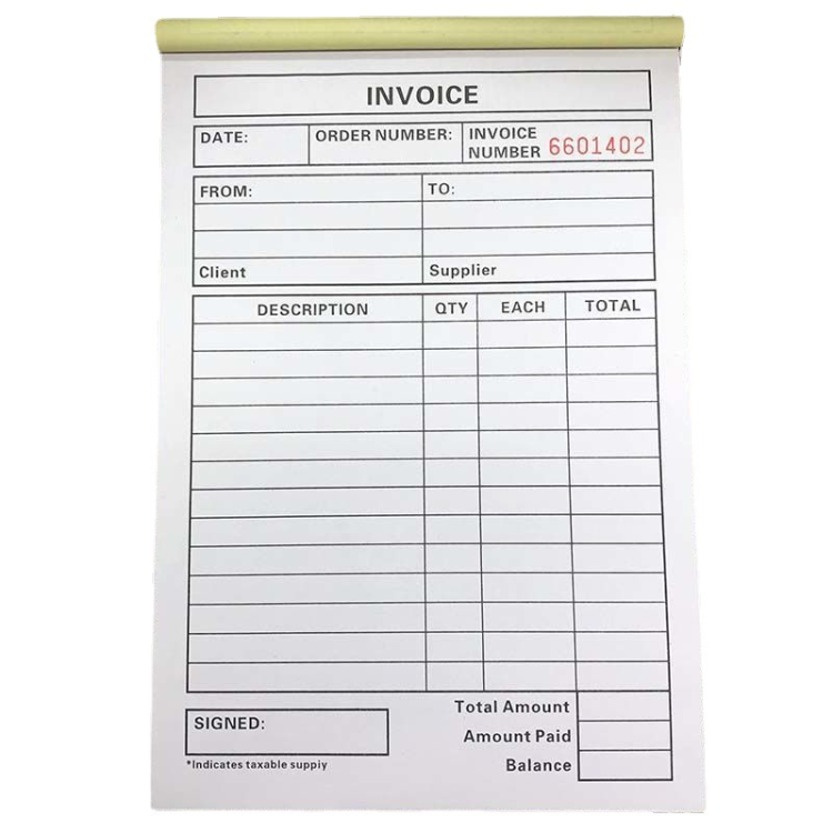 Buy Wholesale China Eco-friendly Custom Sales Order Book Receipt ...