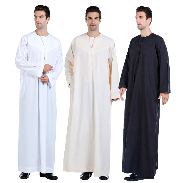 Arabic Islamic Clothing Jubba Men Muslim Thobe Robes Muslimah Dress ...