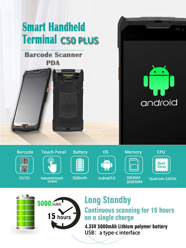 Buy Wholesale China Nfc 4g Android 9.0 Handheld Pda With 2d Barcode ...