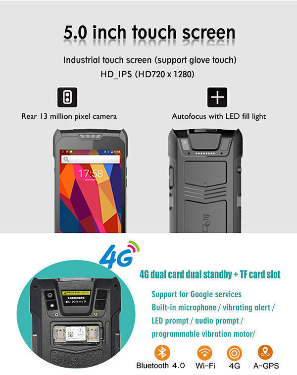 Buy Wholesale China Nfc 4g Android 9.0 Handheld Pda With 2d Barcode ...