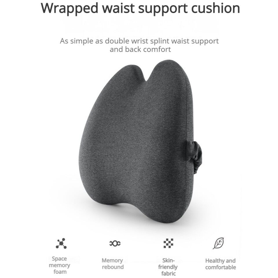 Fashion Back Pain Relief Pillow Memory Foam Lumbar Cushions Back Support Lumbar Pillow For ...