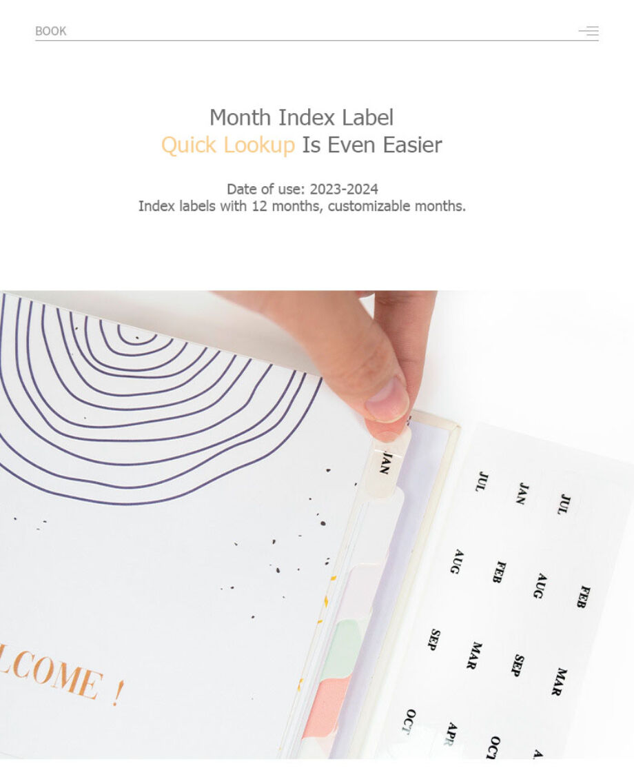 Buy Wholesale China Manufacturer Year 2023-2034 Handwriting Peach A5 ...