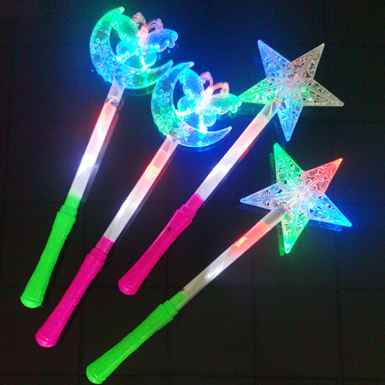 Easter Led Flashing Stick Children Girls Fairy Magic Wand Sticks Light ...