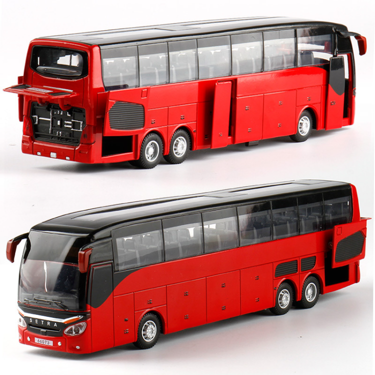 Buy Wholesale China Hot Sale 1:32 Alloy Pull Back Bus Model Toy Vehicle ...