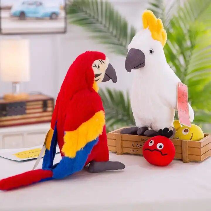 30cm Creative Simulation Plush Parrot Stuffed Doll Kids Toys For Home ...