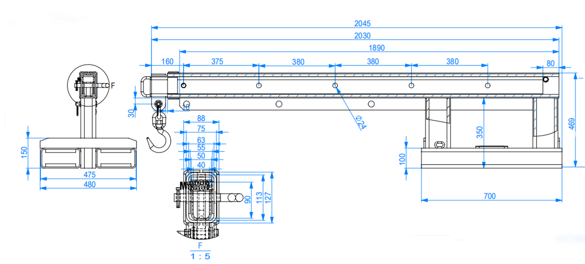 Jib Attachment Fixed Jib Long-10 Tonne F-sfjl10 - Buy China Wholesale ...