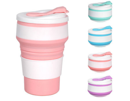 High Quality Reusable Foldable Silicone Cup Drinking Collapsible Travel ...
