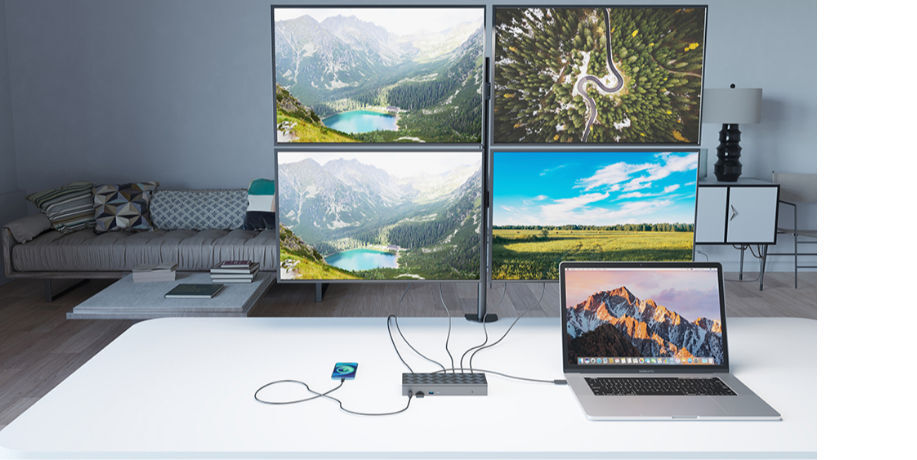 Usb C Quad 4k Universal Docking Station With Power Delivery/hdmi For ...