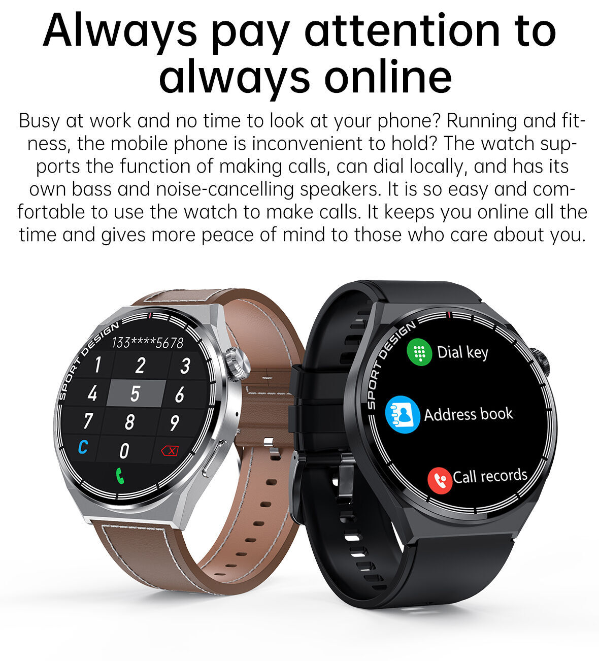 Buy Wholesale China Original Hdt Smart Watch Series 3 Max Sports Nfc Bt ...