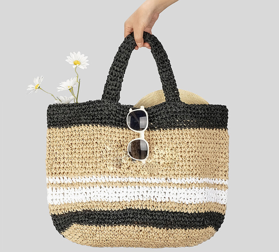 Buy Wholesale China Natural Straw Handbags Large Capacity Handmade ...