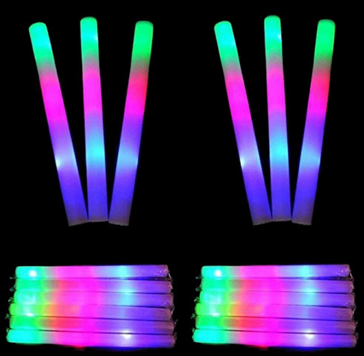 Led Foam Stick Colorful Led Flashing Foam Baton Foam Stickpopular $0.2 ...