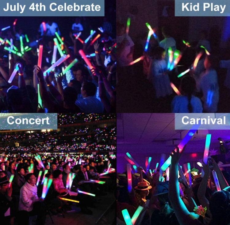 Led Foam Stick Colorful Led Flashing Foam Baton Foam Stickpopular $0.2 ...