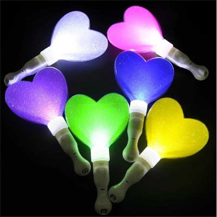 Rts Wedding Bar Ktv Magic Led Stick Toy Plastic Led Heart Flashing ...