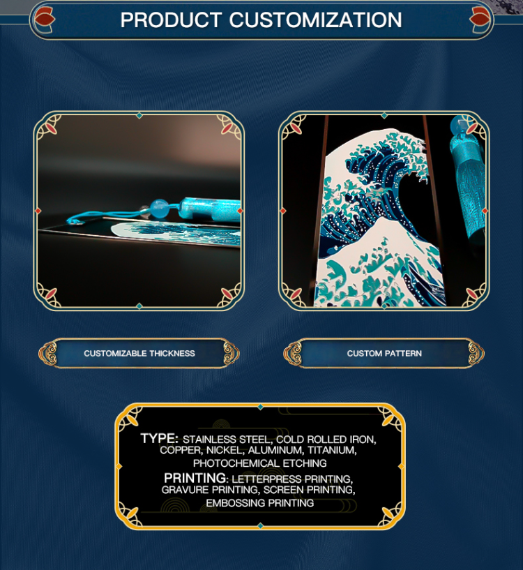 Buy China Wholesale Custom Personalised Book Reading Mark Metal ...