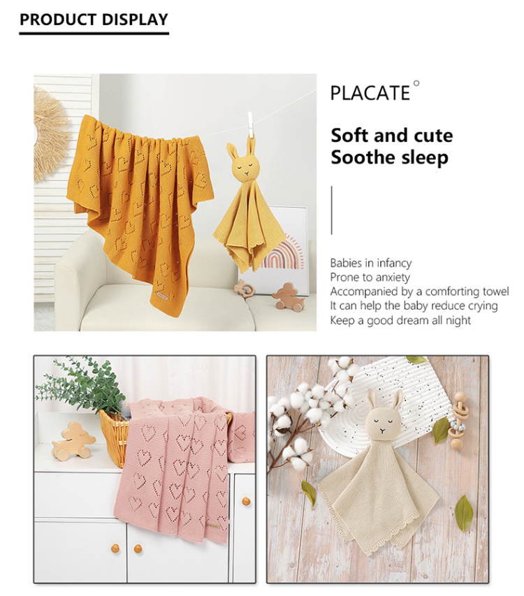 Buy Wholesale China Custom Baby Blanket With Lovey Set Baby Animal ...