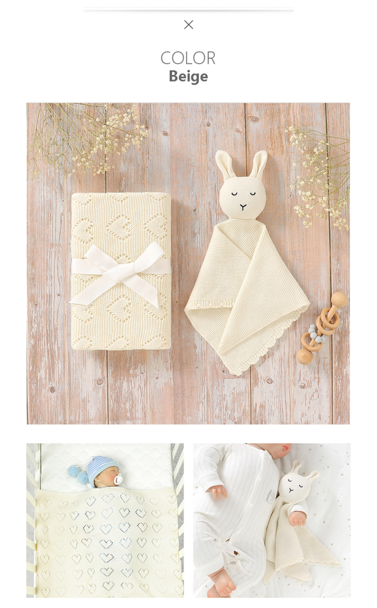 Buy Wholesale China Custom Baby Blanket With Lovey Set Baby Animal ...